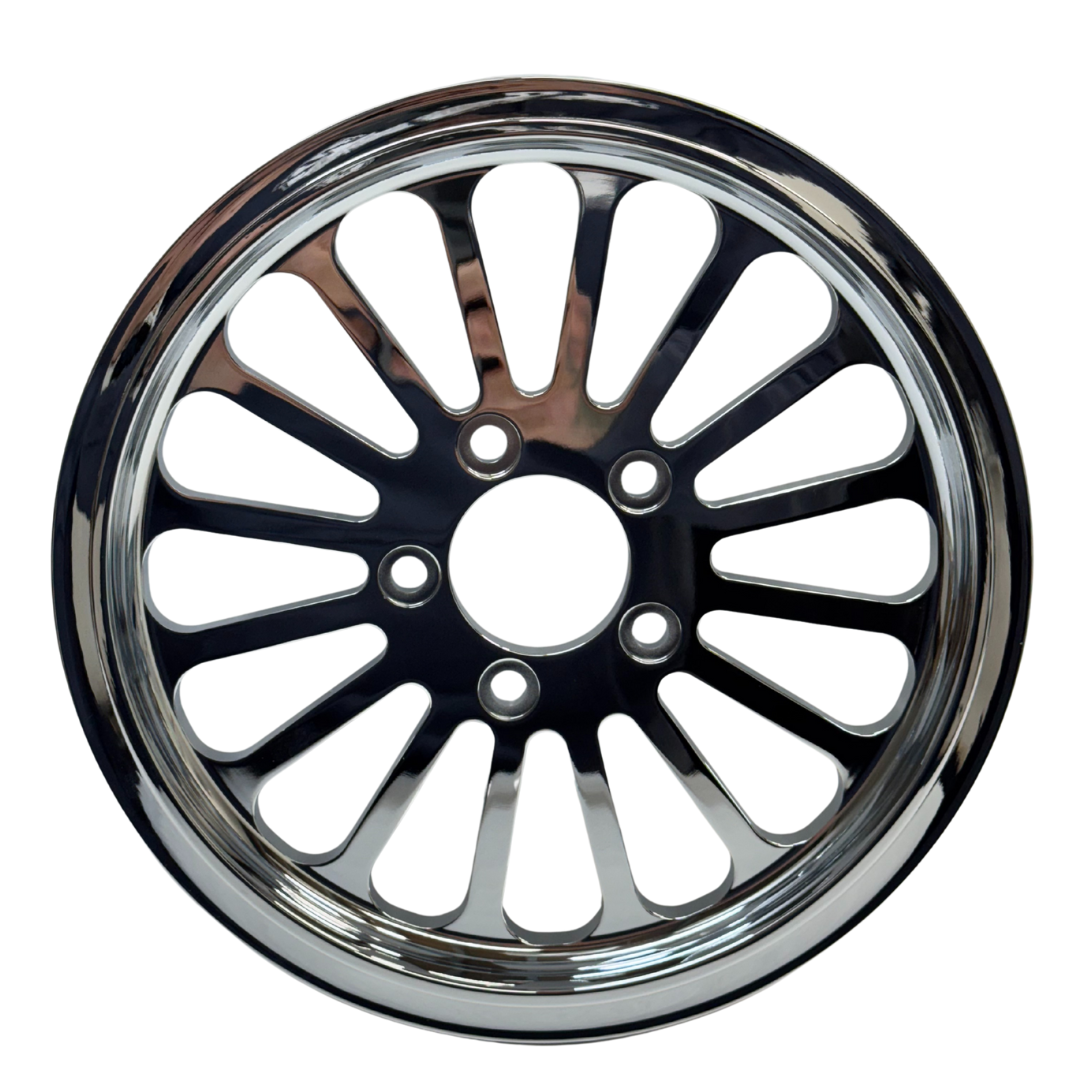 PULLEY 66th X 1" CHROME / BLACK – BIG DADDY CUSTOMS